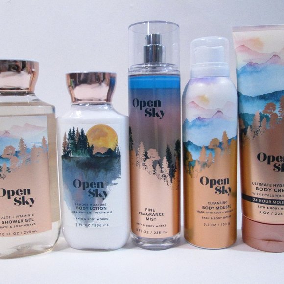 Bath & Body Works | Other | Open Sky Body Cream Shower Gel Body Lotion ...